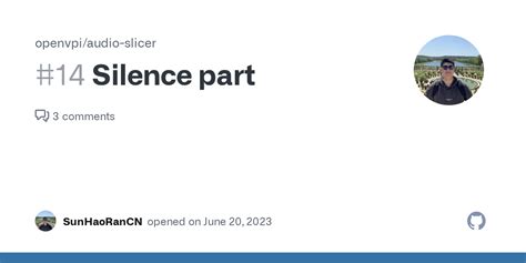 silence part · issue 14 · openvpi audio slicer · github