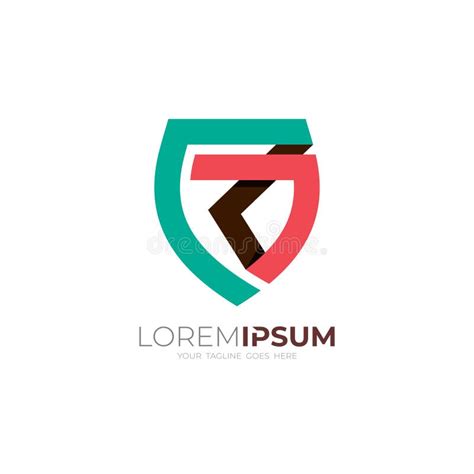 Shield Logo And Line Design Template Line Logo Stock Vector