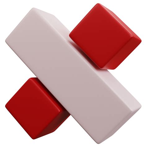 3d Rendering Cross Mark Isolated 10834847 Png