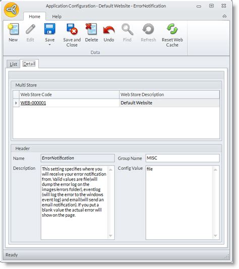 Connected Business Community Set Up System Error Notification