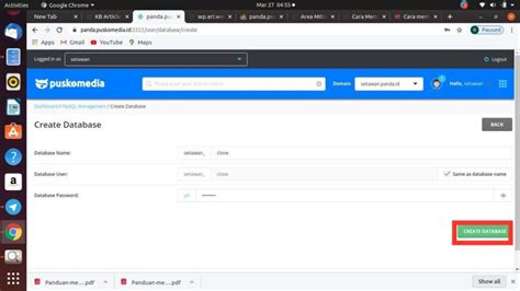 cara membuat database di hosting directadmin puskomedia indonesia