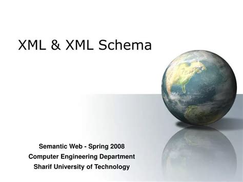 PPT XML XML Schema PowerPoint Presentation Free Download ID 4297889