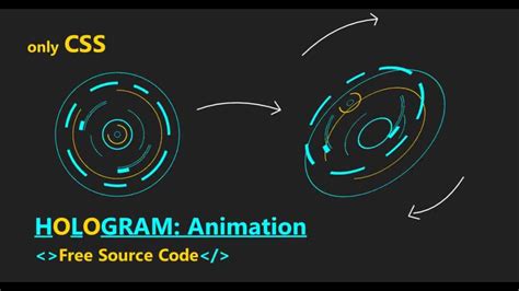 Hub Loader Hologram Animation With Html And Css Youtube