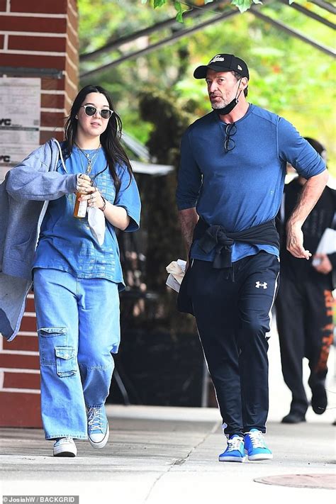 Daddy Daughter Day Out Hugh Jackman Steps Out For Pastries In New York