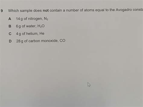 P2 0620 Moles Question Rigcse