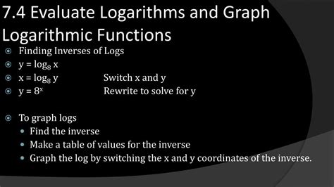Ppt Exponential And Logarithmic Functions Powerpoint Presentation