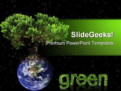 Earth Green Tree Nature PowerPoint Templates And PowerPoint Backgrounds 0611