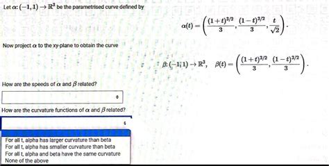 solved let alpha 1 1 rightarrow mathbb{r} {3}