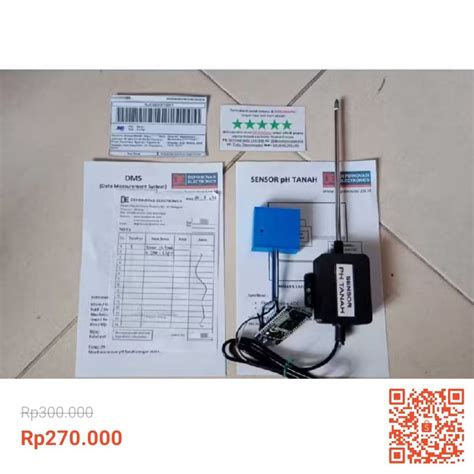 jual sensor ph tanah dan kelembaban tanah dms support esp32 arduino
