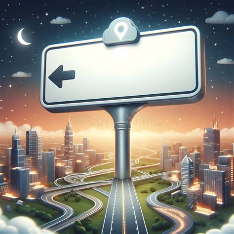 Photo Realistic As Roadmap Symbol With Blank Area For Personalized Messages Concept As A