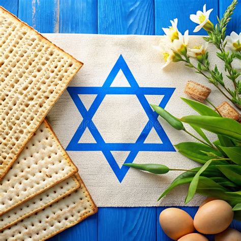 Symbols Of Passover Celebration Stock Illustration Illustration Of