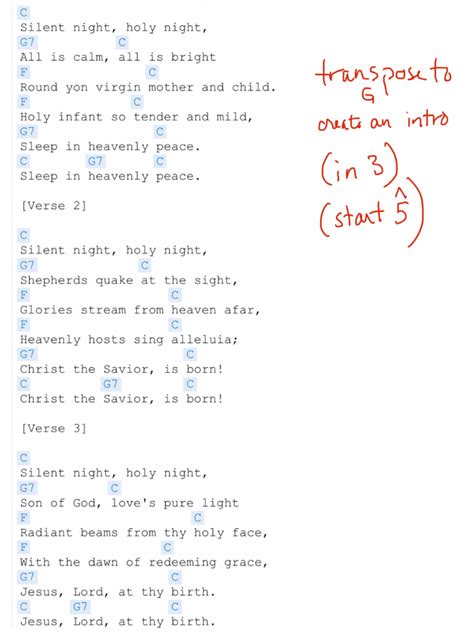 Silent Night Guitar Chart Pdf