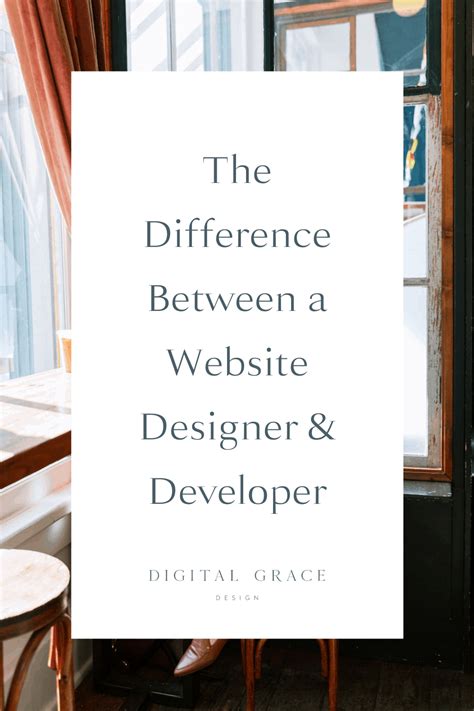 The Difference Between A Website Designer Developer Digital Grace Design
