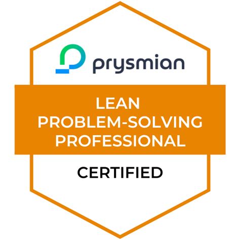 Lean Problem Solving Professional Credly
