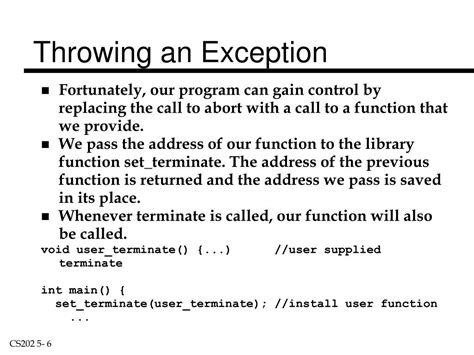 ppt advanced c exception handling powerpoint presentation free
