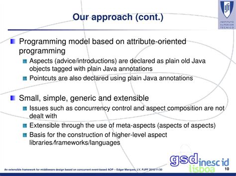 ppt an extensible framework for middleware design based on concurrent
