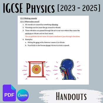 Chapter 12 25 IGCSE Physics Sound 2023 2025 By James Gan TPT