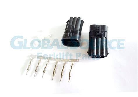 Conector 6 Vias Delphi Femea
