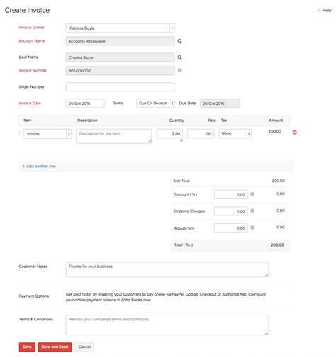 Accessing Zoho Invoice Module In Zoho CRM Help Zoho Invoice