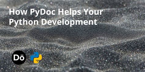 How Pydoc Helps Your Python Development Dev Community