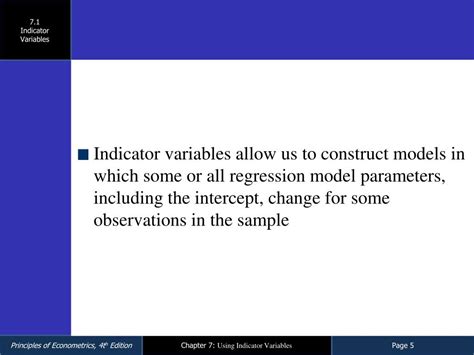 Ppt Chapter 7 Using Indicator Variables Powerpoint Presentation Free Download Id1948272