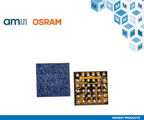 New At Mouser Ams Osram As7050 Medical And Health Sensors For Smart Devices And Wearables