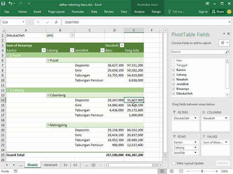 cara mudah menggunakan pivot table pivot chart slicer dan timeline