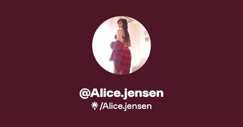 Alice Jensen Twitter Instagram Linktree