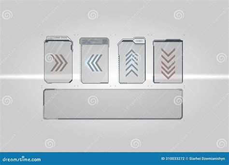 GUI Elements For Game Data Information Infographic Stock Illustration Illustration Of