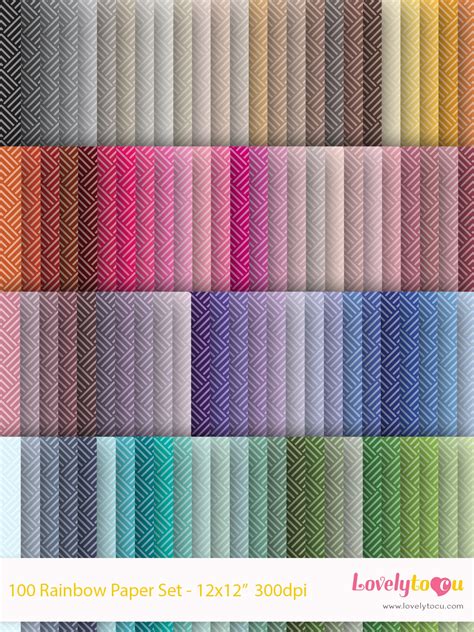 Metal Hatch Grid 100 Colors Seamless Paper Pattern Set