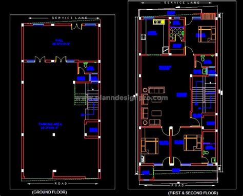 3 Bhk Apartment Layout Autocad Dwg File
