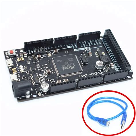 Black Due R3 Board DUE CH340 ATSAM3X8E ARM Main Control Board With 50cm