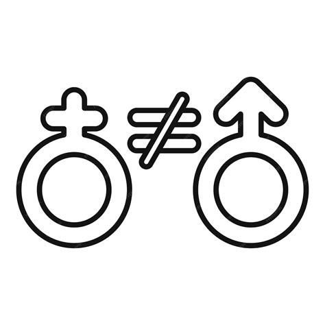 Premium Vector Gender Inequality Concept Showing Unequal Status With Male And Female Symbol