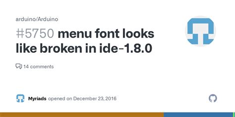 Menu Font Looks Like Broken In Ide Issue Arduino Arduino GitHub