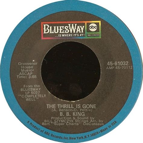 B B King The Thrill Is Gone Releases Discogs