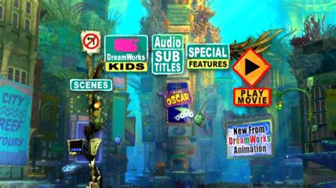 Shark Tale 2004 Dvd Menus