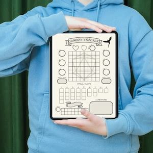 Digital D D RPG Combat Tracker Digital Download Colorways Etsy