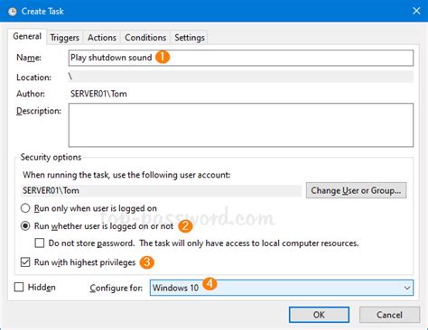 How To Make Windows 10 Play Shutdown Sound Password Recovery