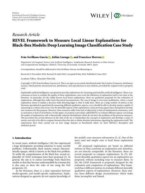 Pdf Revel Framework To Measure Local Linear Explanations For Black Box Models Deep Learning