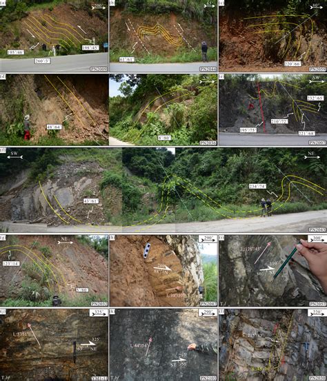 Field Photographs Of Main Structures Developed In The D1 Deformation In