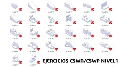 Ejercicios Certificación Solidworks Cswa Y Cswp N1 Youtube