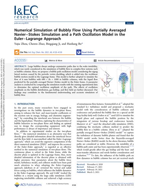 pdf numerical simulation of bubbly flow using partially averaged navier stokes simulation and