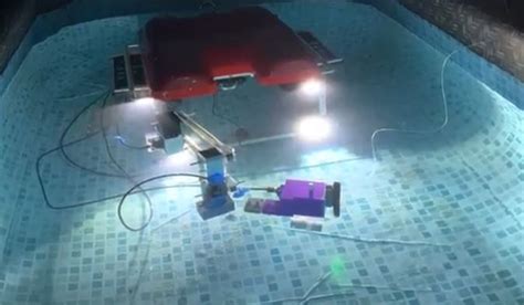 scu robotic systems lab on linkedin nautilus rov robot arm grabs an