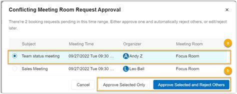 Manage Reservation Requests Yeastar Workplace Help