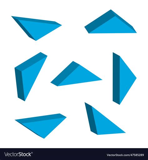 Triangle Retro Shape Stock Royalty Free Vector Image
