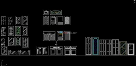 13 Cabinet Doors And Drawer Fronts Autocad Blocks Free Download