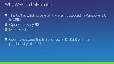 Ppt Wcl Data Visualization Applications With Wpf Silverlight Powerpoint Presentation Id