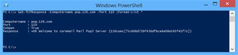 通过powershell获取tcp响应类telnet 小码哥、ibyte 博客园