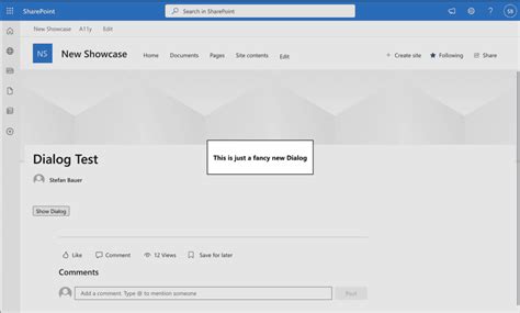 how to create native html modal dialogs instead spfx dialogs