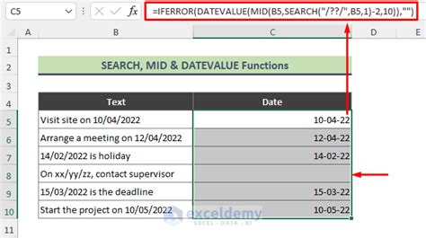 How To Separate Date From Text In Excel 4 Methods Exceldemy